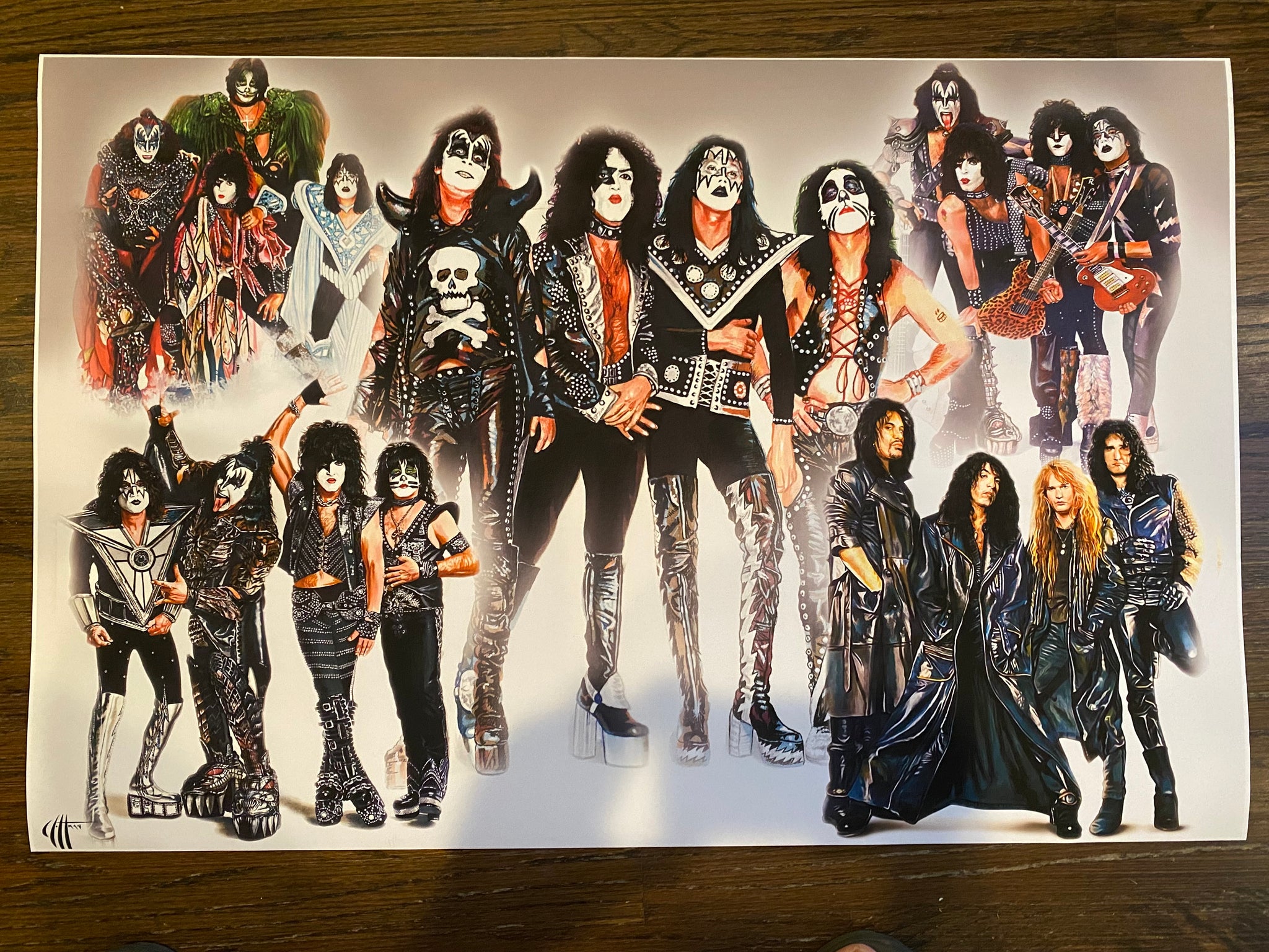 KISS Tours Group Collage Wall Art