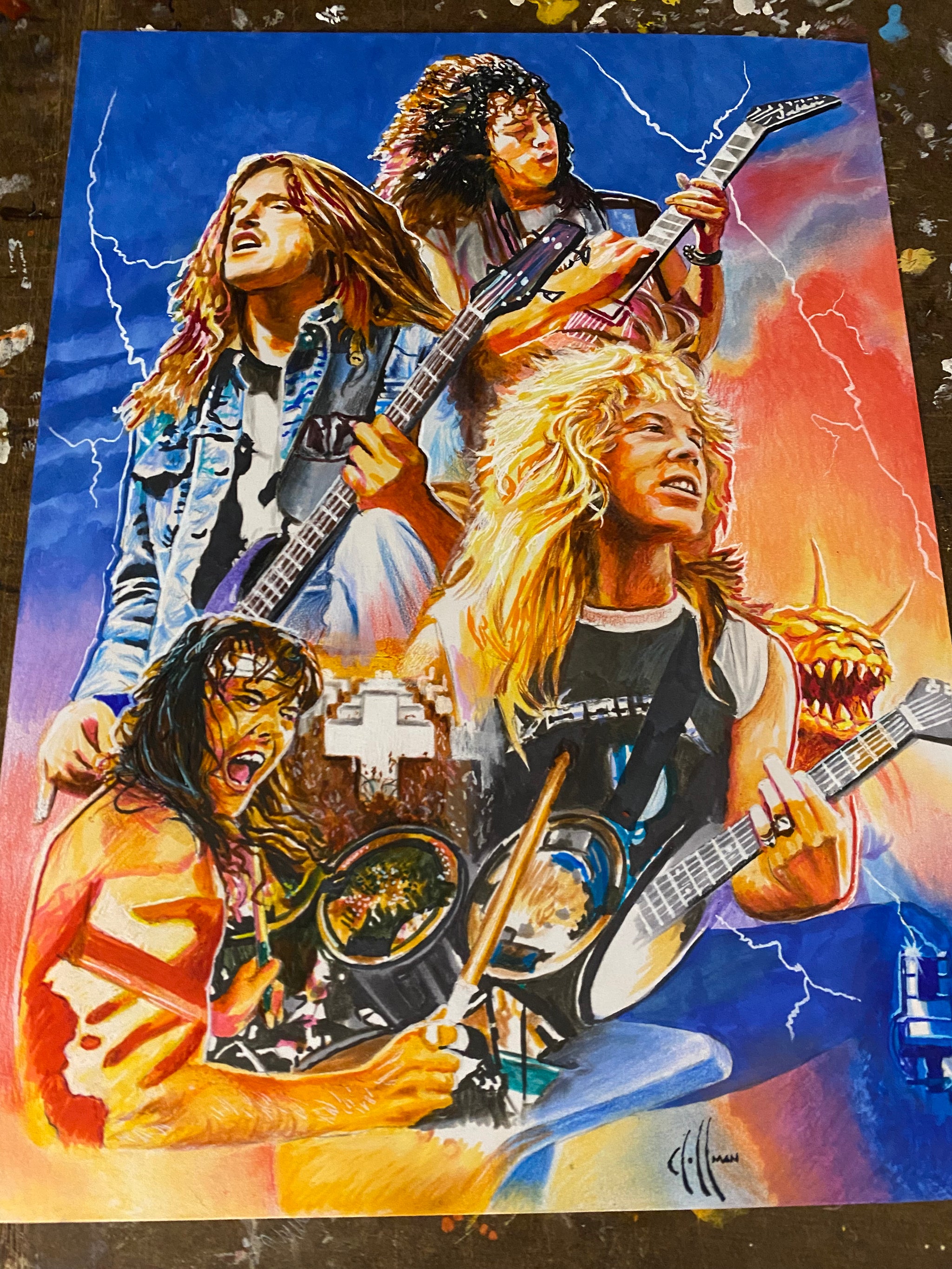 Metallica - Jump In the Fire Wall Art