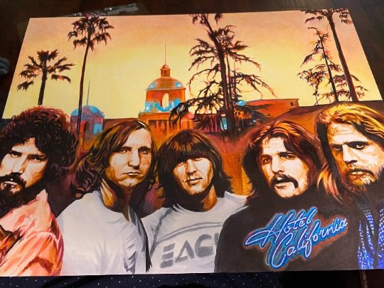The Eagles Band Print from Chris Hoffman Art